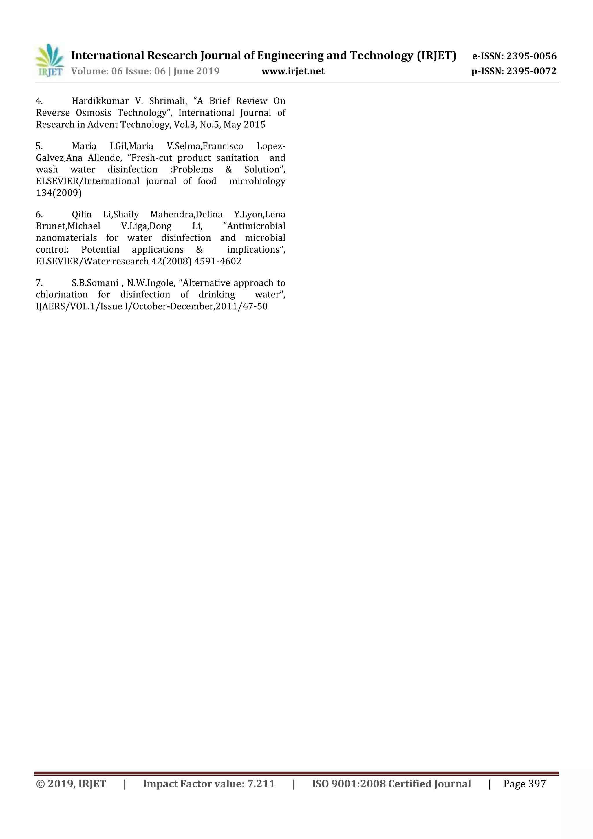 IRJET- Purification of Water by using Cow Dung Ash | PDF