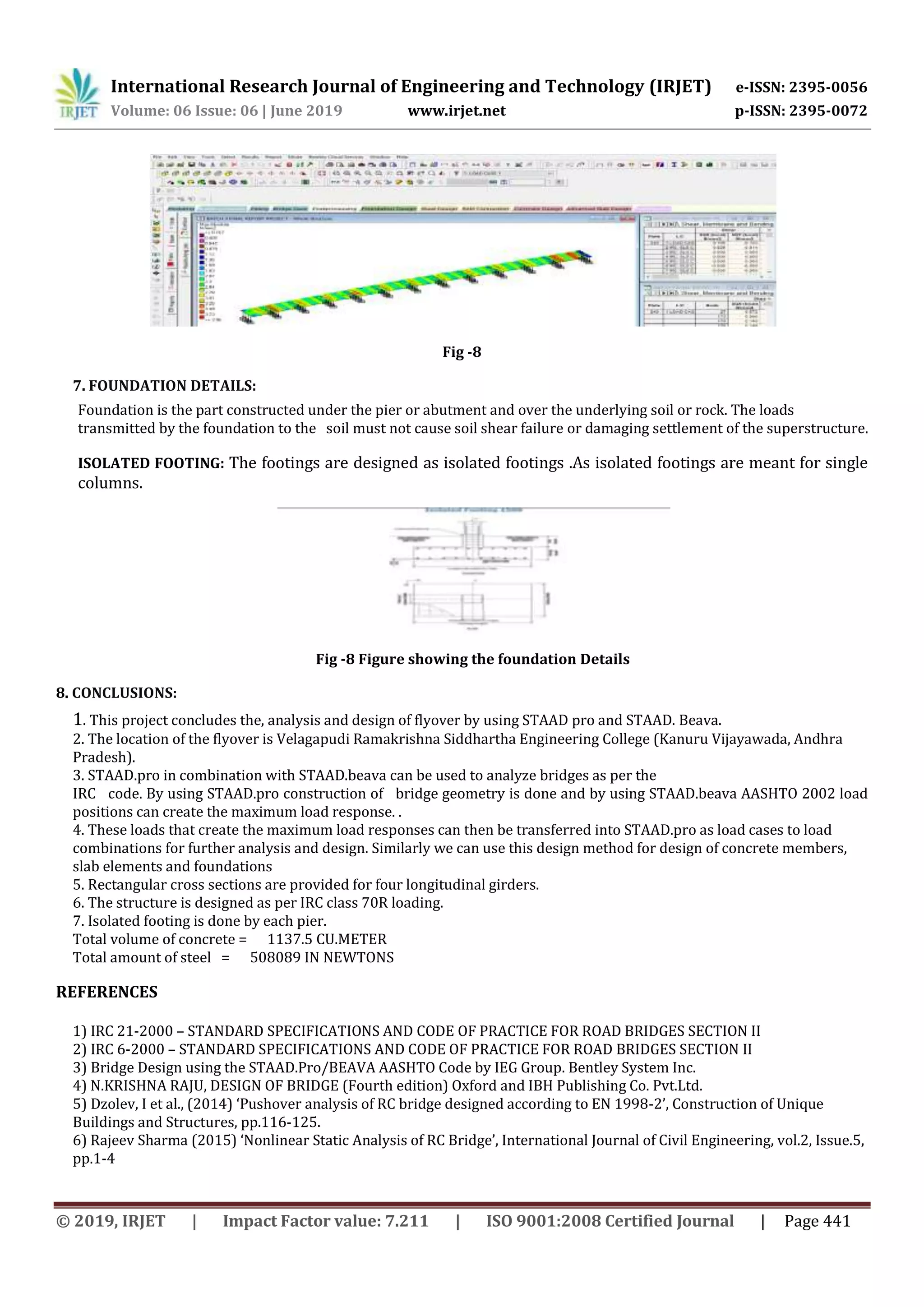 IRJET- Analysis and Design of Flyover by using Staad Pro | PDF