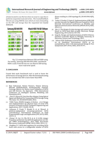 IRJET- Validation of Storage Devices with Serial Advanced Technology Attachment(SATA) | PDF