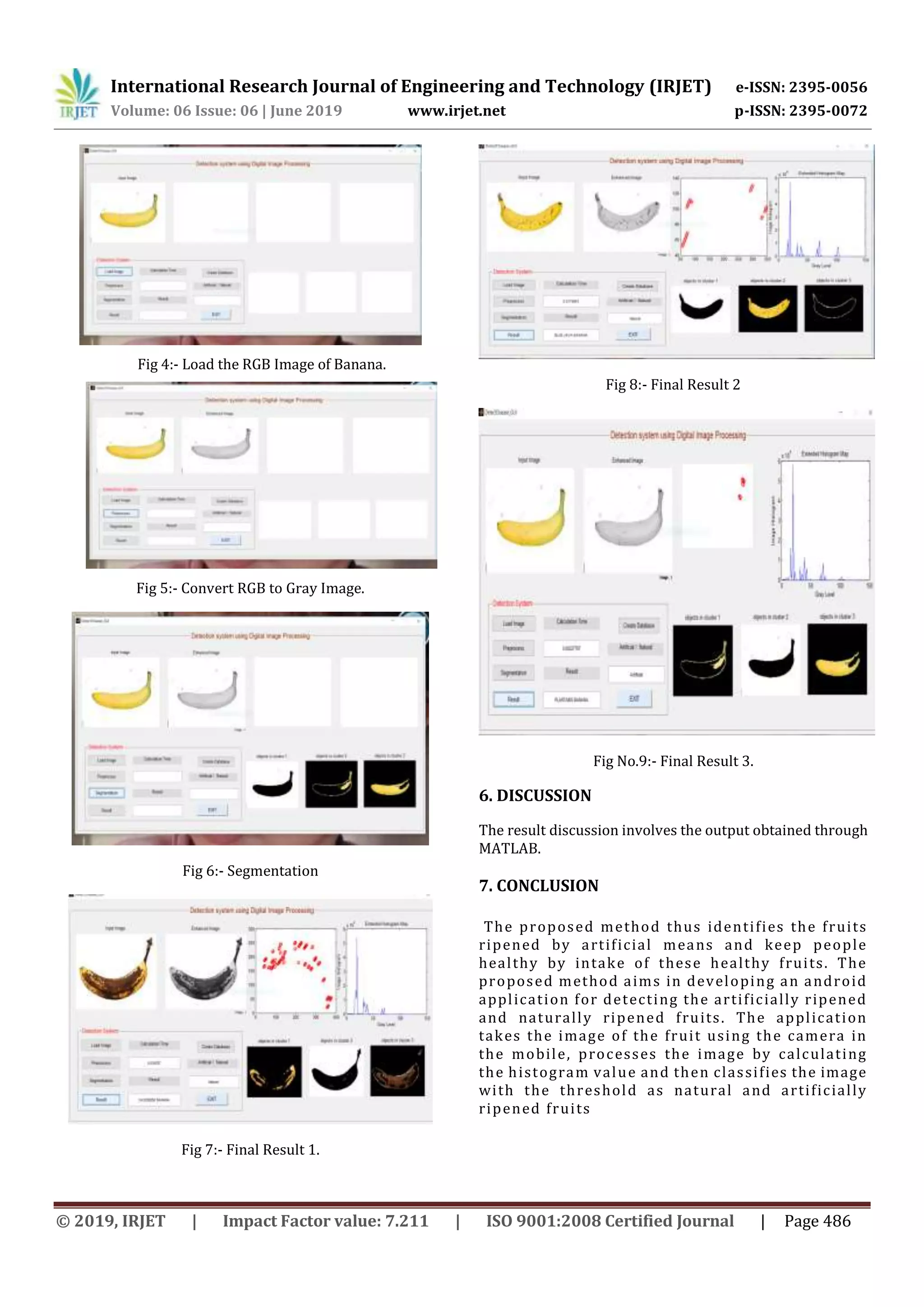 IRJET- Detection and Identification of Artificially Ripened Fruits ...