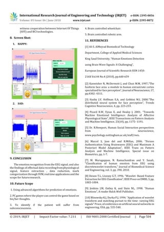 IRJET- Human Emotions Detection using Brain Wave Signals | PDF