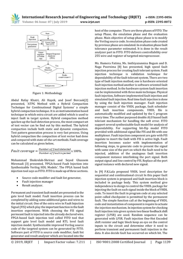 Irjet Design Of Fault Injection Technique For Digital Hdl Models Pdf