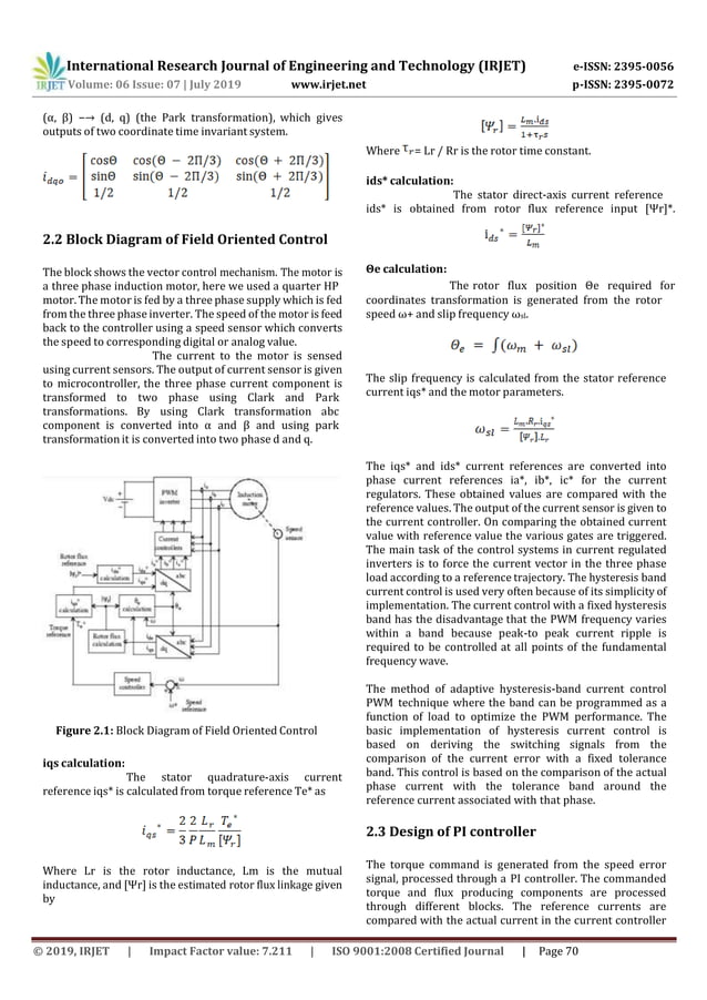 IRJET- Vector Control of Three Phase Induction Motor | PDF | Radio Control | Hobbies & Interests