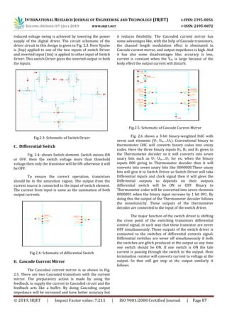 IRJET- Design and Simulation of 12-Bit Current Steering DAC | PDF