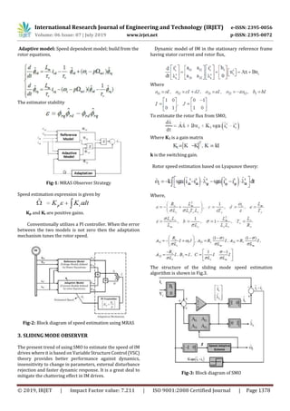 IRJET- An Adaptive Neuro Fuzzy based SMO for Speed Estimation of Sensorless Induction Motor ...