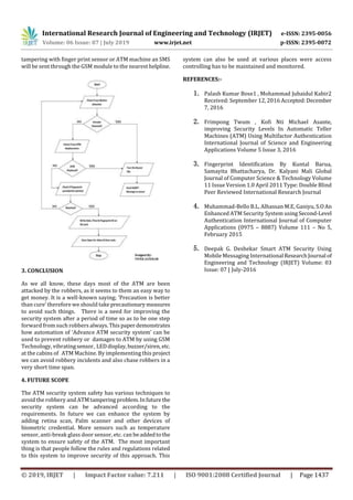 IRJET- Advance ATM Security Solution | PDF