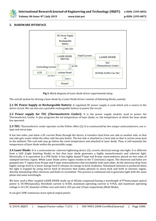 IRJET- Design and Development of a Programmable High Current Laser Diode Driver for Fiber Laser ...