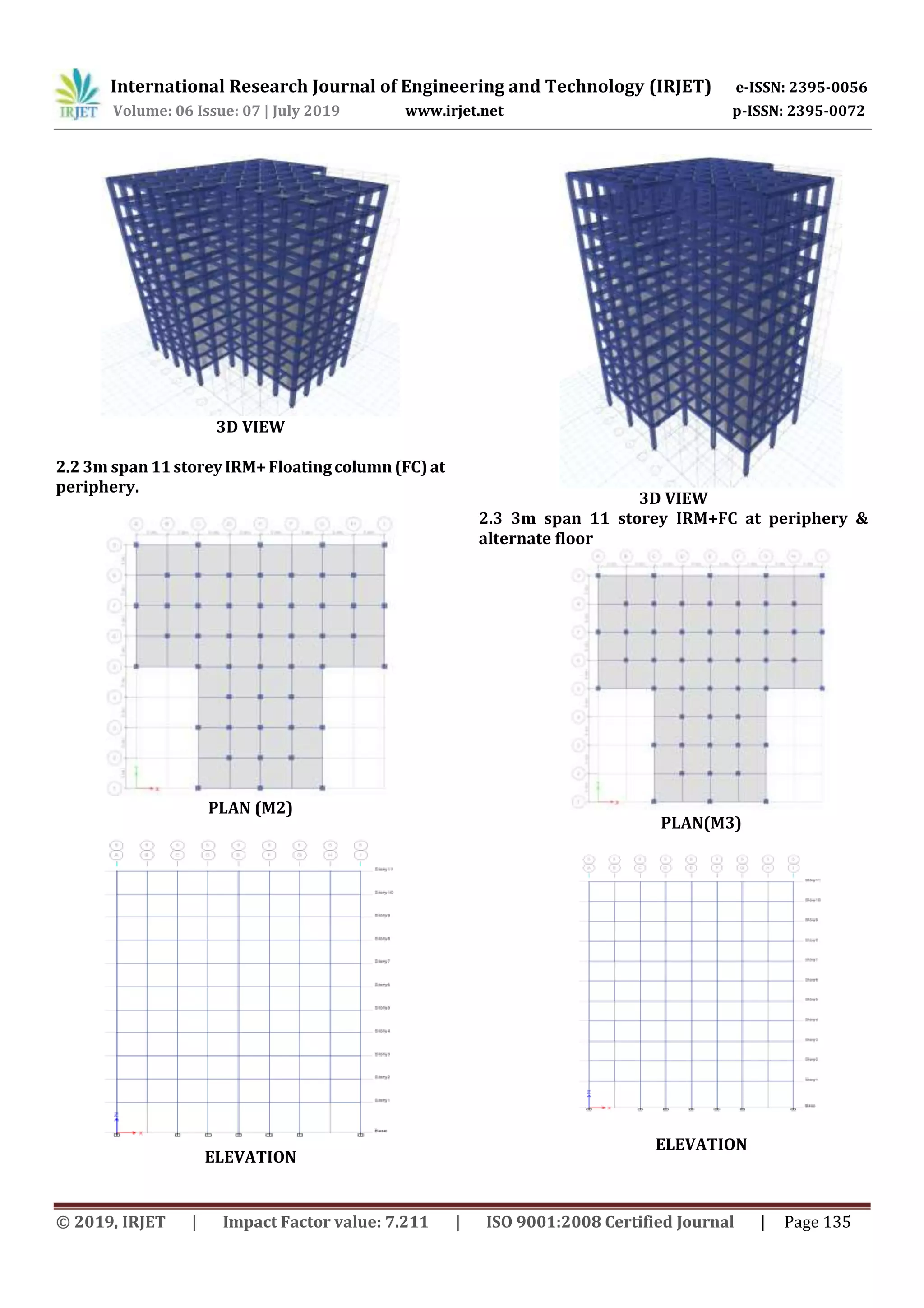 IRJET- Seismic Behavior of Irregular Building with and without Floating Column | PDF