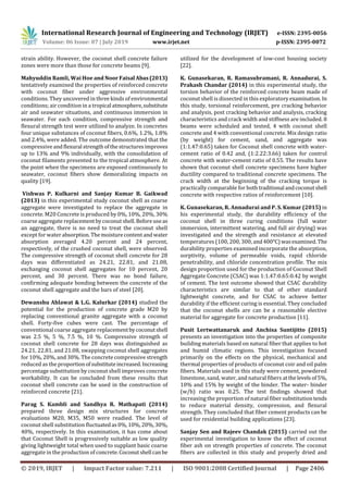 IRJET- Utilization of Coconut Shell and Coconut Fiber in Concrete - A ...