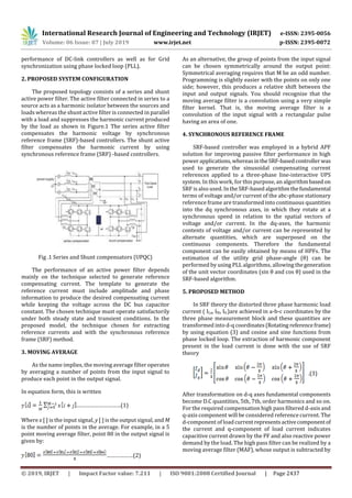 IRJET- Mitigation of Current and Voltage Harmonics using MAF based UPQC | PDF