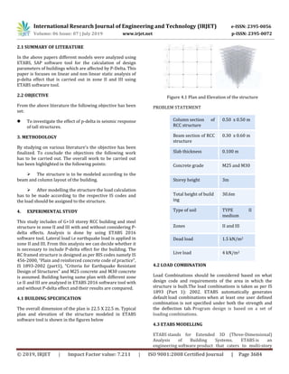 IRJET- Evaluation of P-Delta Effect in Seismic Response of Tall Structures | PDF