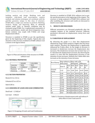 IRJET- Evaluation of P-Delta Effect in Seismic Response of Tall ...