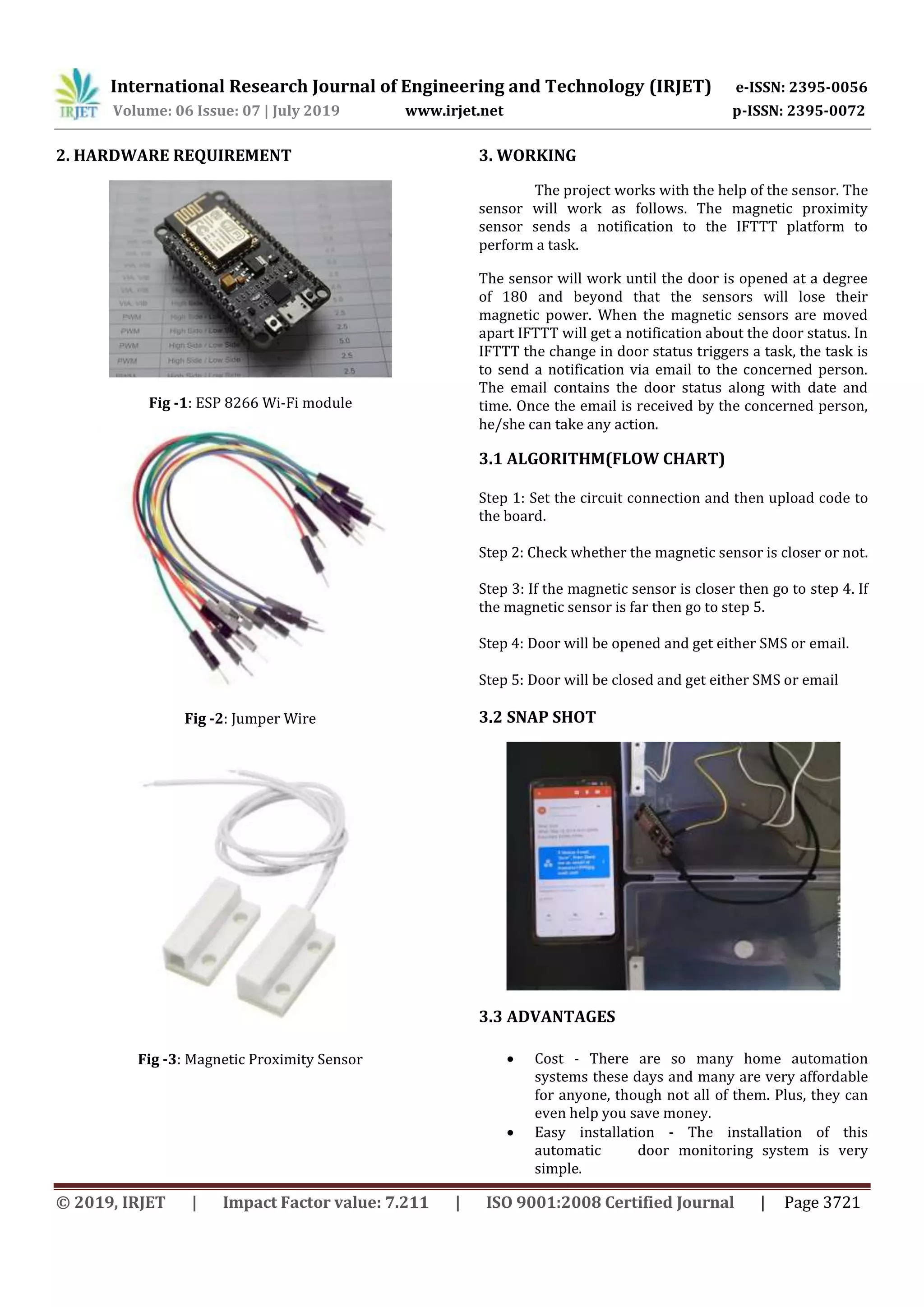 IRJET- Automatic Door Monitoring System | PDF | Free Download