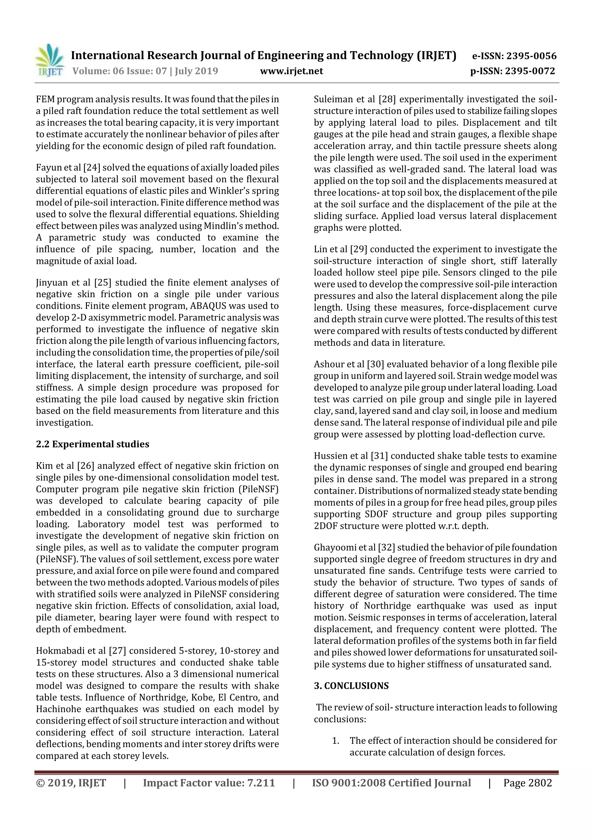 IRJET- A Review on Dynamic Analysis of RCC Building Considering Soil Structure Interaction | PDF ...
