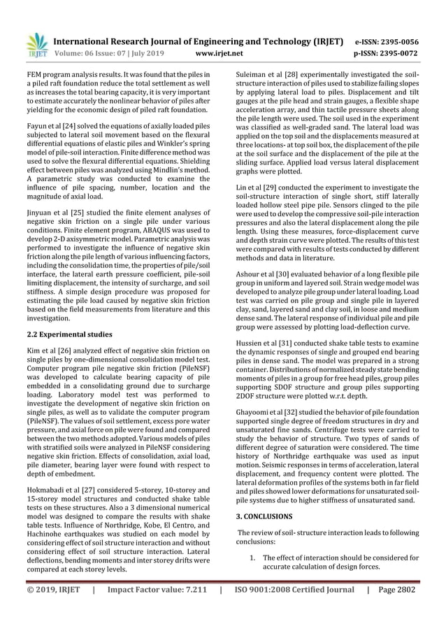 IRJET- A Review on Dynamic Analysis of RCC Building Considering Soil Structure Interaction | PDF ...