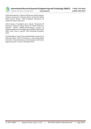 IRJET- Performance Analysis of Speed Control of Induction Motor using Pi, SMC & Fuzzy Logic ...