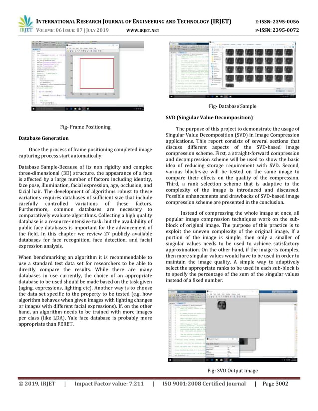 Irjet Real Time Facial Expression Detection Using Svd And Eigen Vector