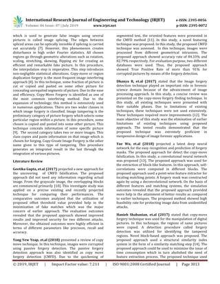 IRJET- Copy-Move Forgery Detection using Discrete Wavelet Transform (DWT) Method | PDF