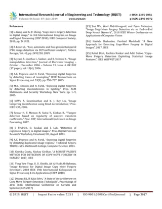 IRJET- Copy-Move Forgery Detection using Discrete Wavelet Transform (DWT) Method | PDF