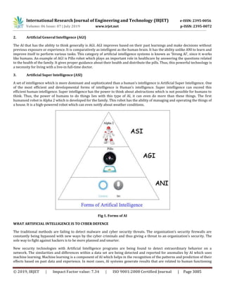 IRJET- Use of Artificial Intelligence in Cyber Defence | PDF