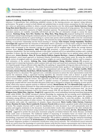 IRJET- A Survey on Graph based Approaches in Sentiment Analysis | PDF | Computer Software and ...