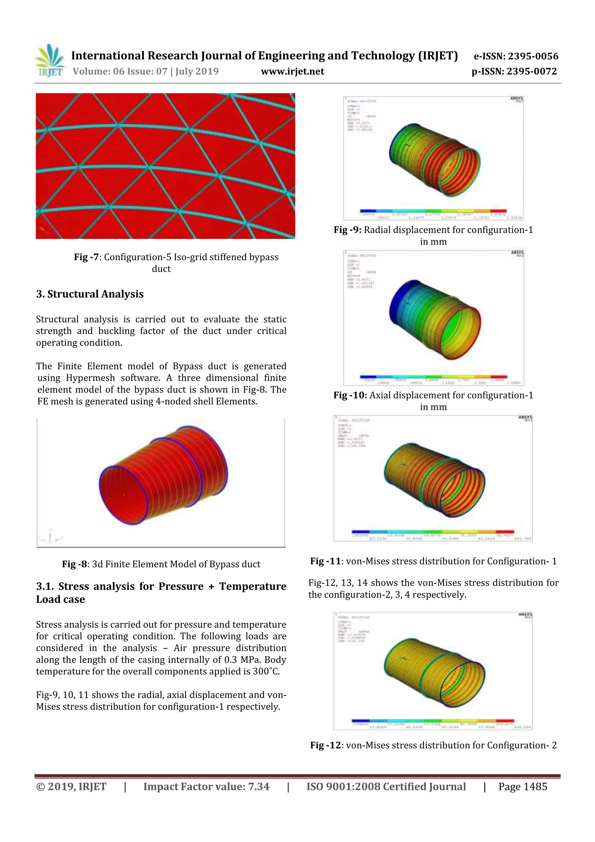IRJET- Structural Design Analysis of Bypass Casing for an Aero Engine | PDF
