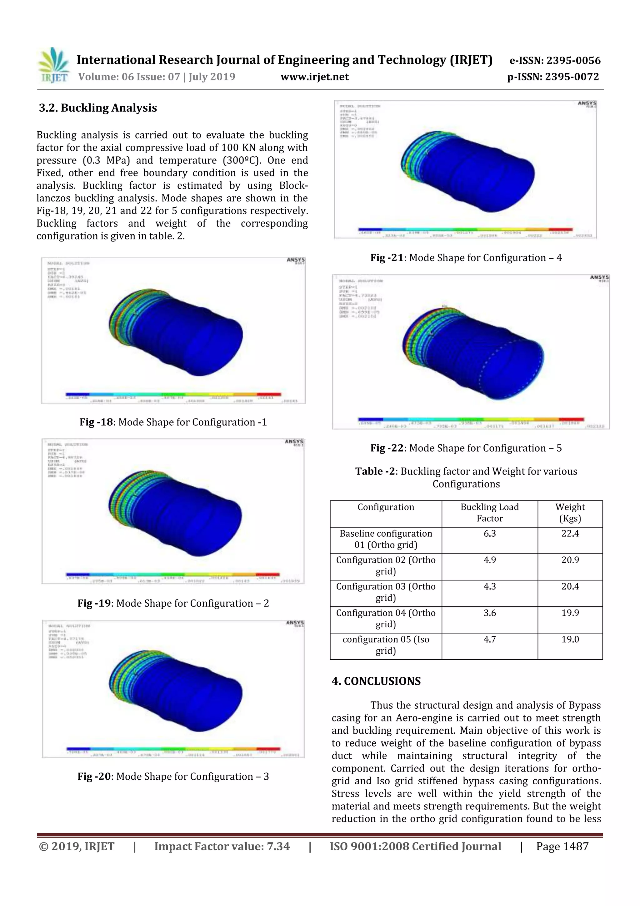 IRJET- Structural Design Analysis of Bypass Casing for an Aero Engine | PDF
