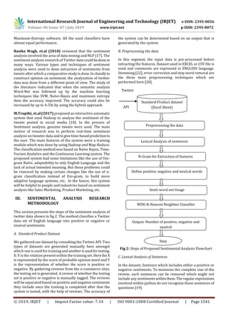 IRJET- The Sentimental Analysis on Product Reviews of Amazon Data using the Hybrid Approach | PDF