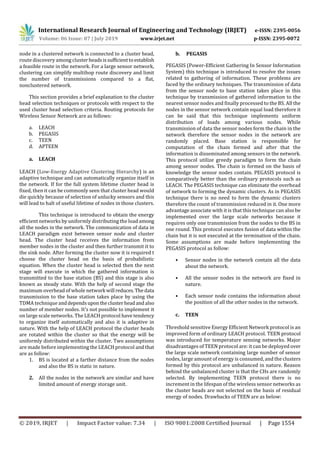 IRJET- Clustering Protocols in Wireless Sensor Network: A Review | PDF