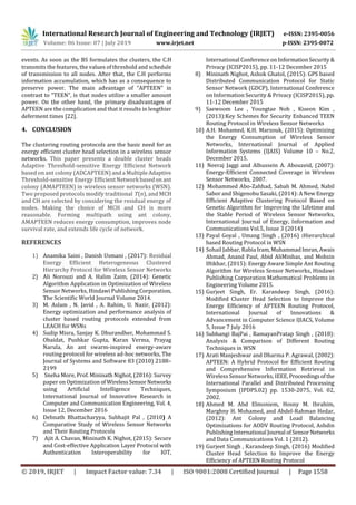 IRJET- Clustering Protocols in Wireless Sensor Network: A Review | PDF