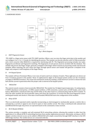 IRJET- Design and Implementation of Smart Home Security System based on ...