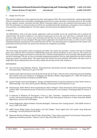 IRJET- Design and Implementation of Smart Home Security System based on ...