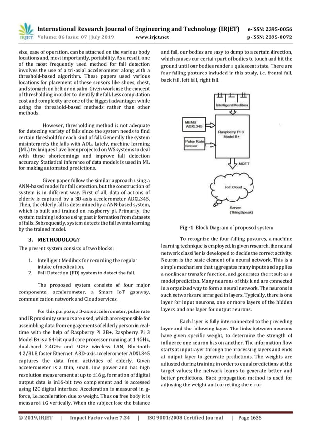 IRJET- Elderly Care-Taking and Fall Detection System | PDF