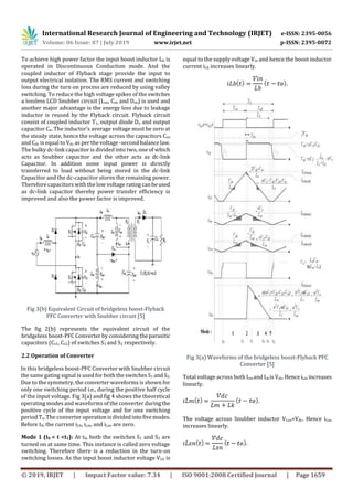 IRJET- Design and Analysis of Single-Stage Bridgeless Boost- Flyback PFC Converter with Snubber ...