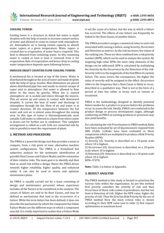 IRJET- Risks Prioritization using FMEA Method -A Case Study | PDF