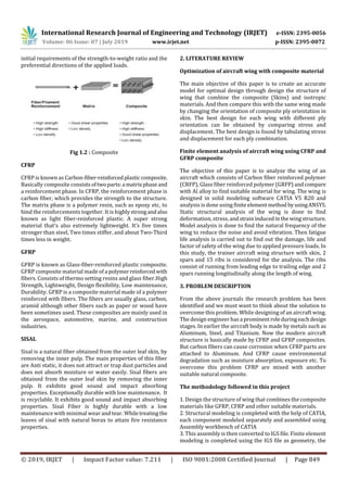 IRJET- Optimization of a Blended Wing Body Aircraft Material using ...