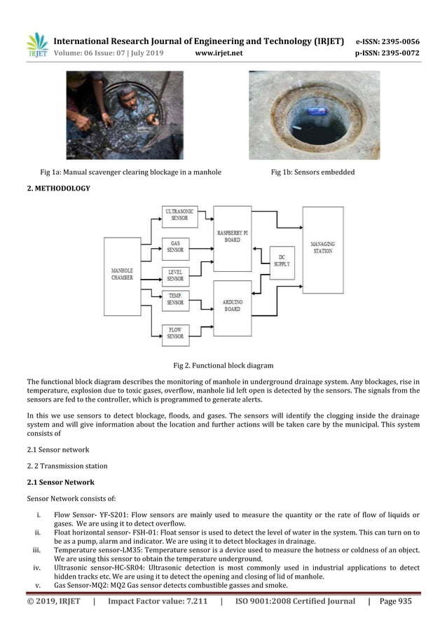 IRJET- Smart Real Time Manhole Monitoring System | PDF
