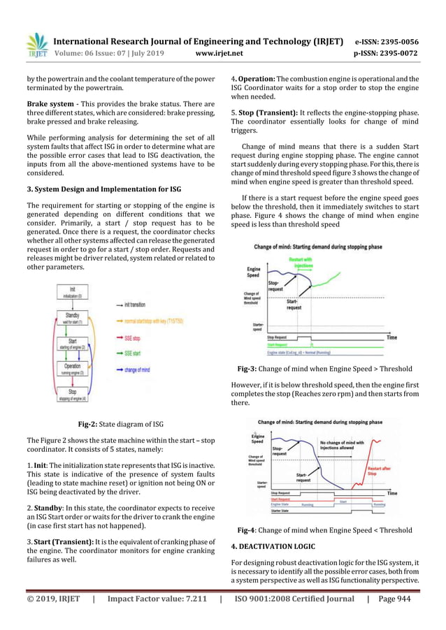 IRJET- Implementation of Ideal Stop and Go Deactivation Logic for Passenger Vehicle | PDF