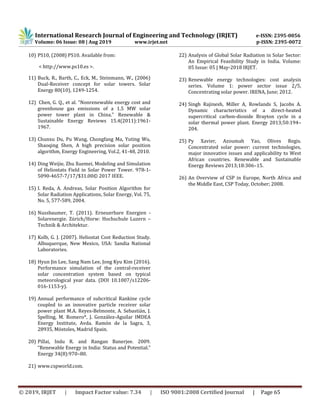 IRJET- Rankine Cycle Coupled with Heliostat Solar Receiver; Modeling ...