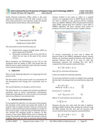 IRJET- Rankine Cycle Coupled with Heliostat Solar Receiver; Modeling and Simulation | PDF