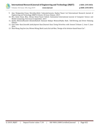 IRJET- Car Automation using IoT | PDF | Internet | Computing