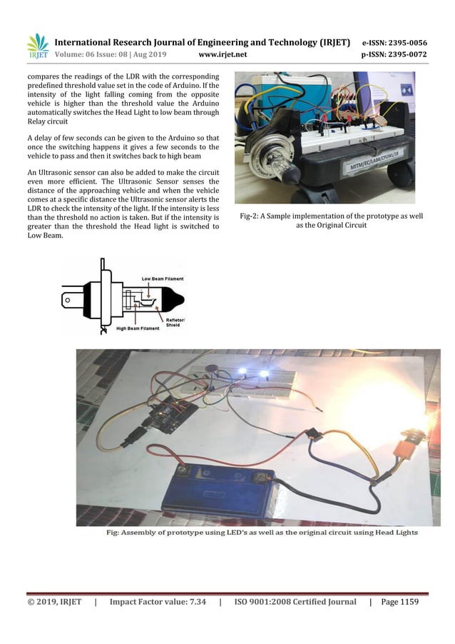 IRJET- Automatic Headlight System for Automotive Safety | PDF