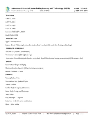 IRJET- Electric Vehicles on Manual Gears System | PDF | Auto Type ...