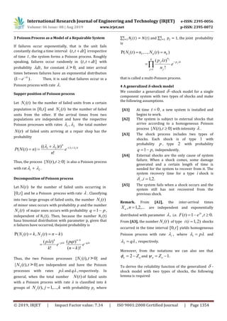 IRJET- A Generalized Delta Shock Maintenance Model | PDF