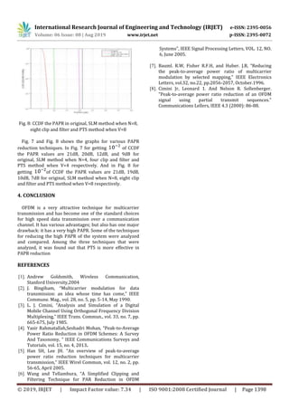 IRJET- Comparison of Different PAPR Reduction Schemes in OFDM System | PDF