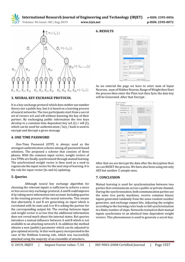 IRJET- Symmetric Cryptography using Neural Networks | PDF