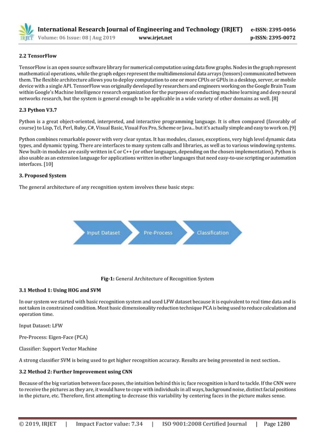 Irjet Face Recognition Using Landmark Estimation And Convolution Neural Network Pdf