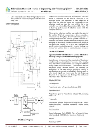 IRJET- Speed Control of Induction Motors using Proposed Closed Loop V/F Control Scheme | PDF