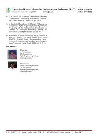 IRJET- Enhanced Security using Genetic Algorithm in Cryptography | PDF