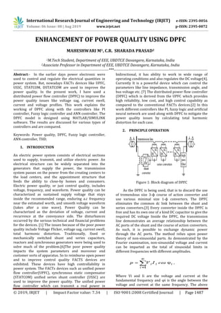 IRJET- Enhancement of Power Quality using DPFC | PDF